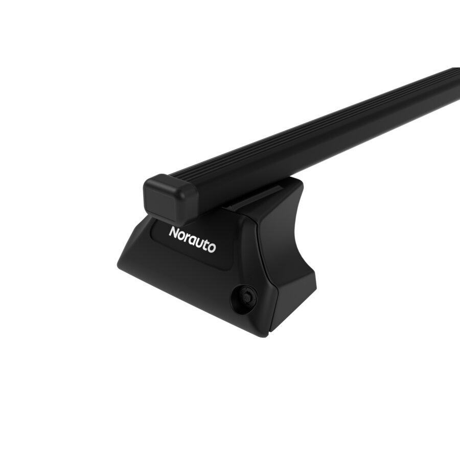 Pack complet 2 barres de toit avec fixations NORAUTO squarebar acier ...