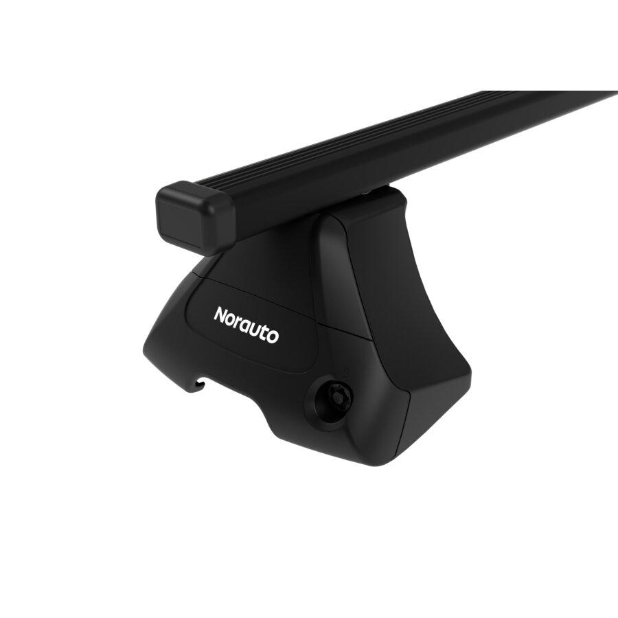 Pack complet 2 barres de toit avec fixations NORAUTO squarebar acier ...