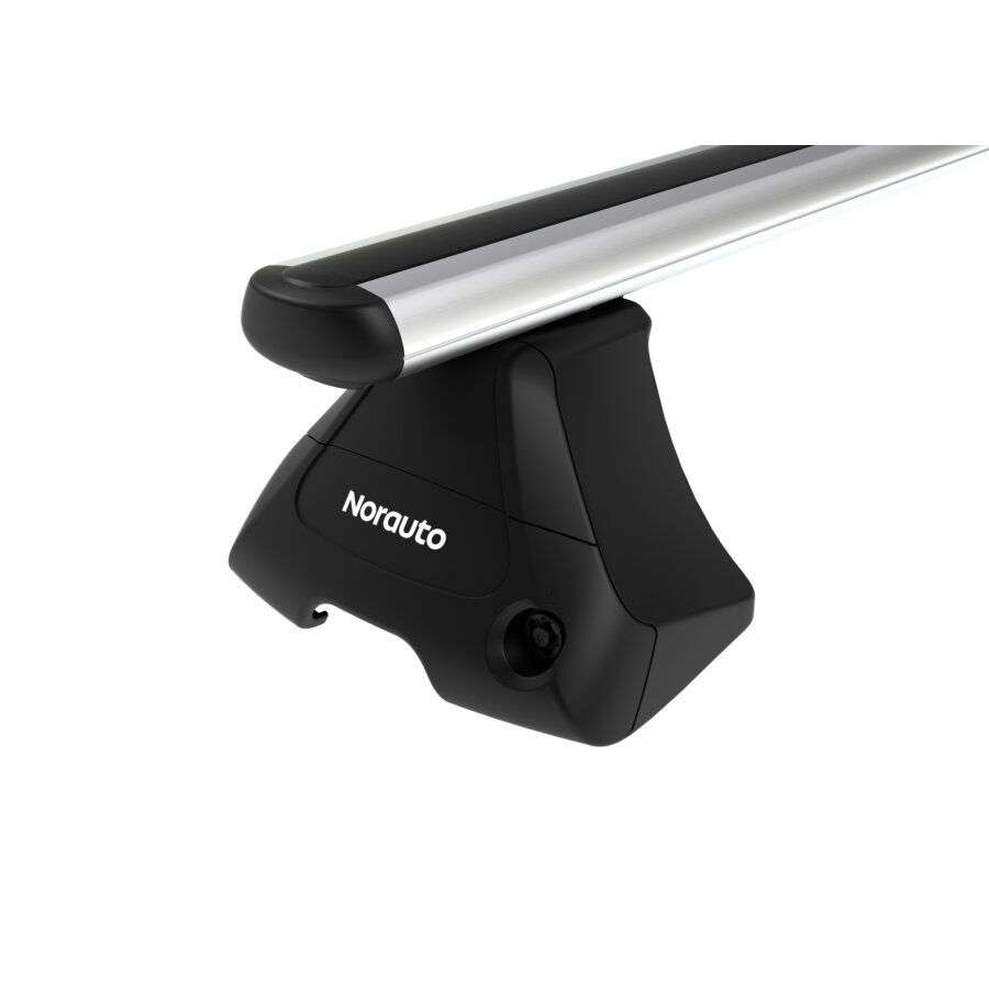 Pack complet 2 barres de toit avec fixations NORAUTO aluminium - Norauto