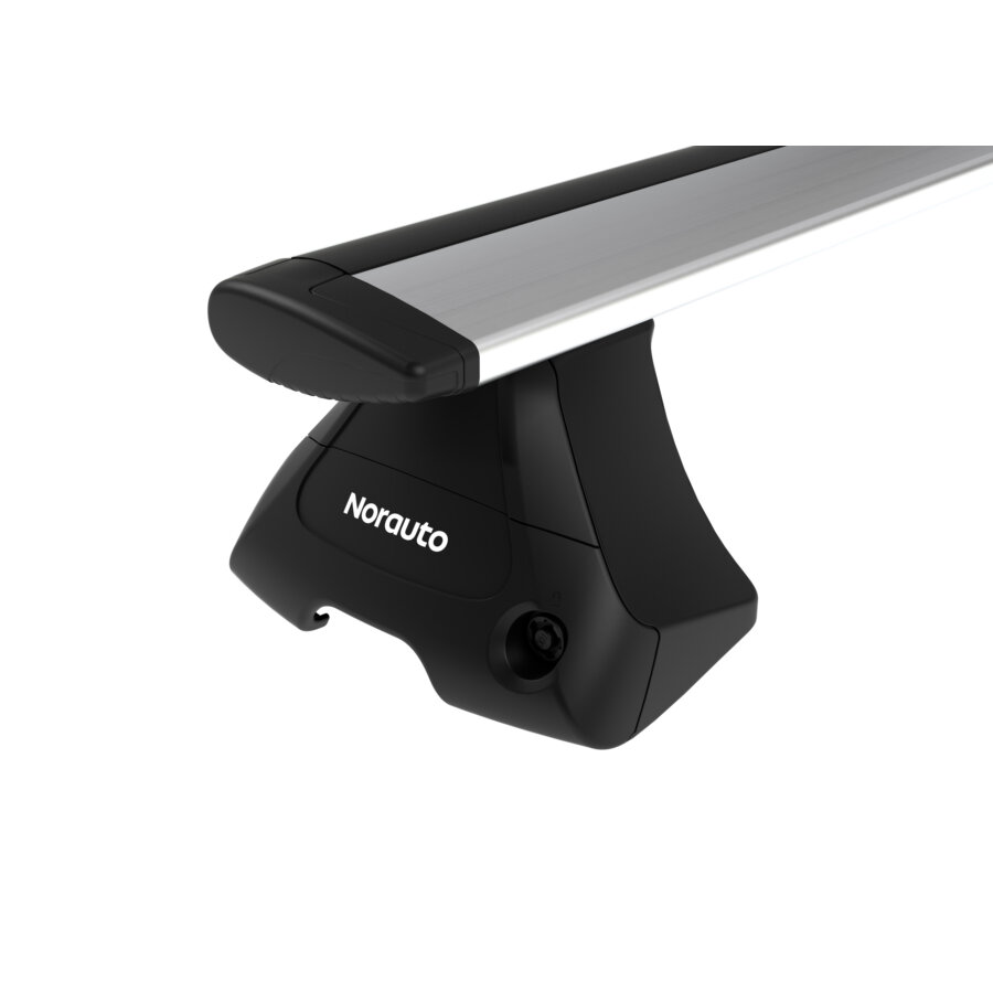 Pack complet 2 barres de toit avec fixations NORAUTO aluminium - Norauto