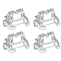 4 pattes de fixation THULE 4023 - Norauto
