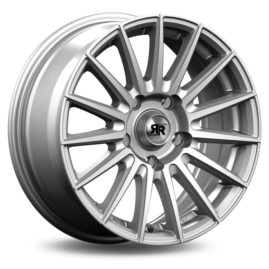 Jante alu RACER MONZA 15 pouces - 6.5x15 4x100 ET35 Silver coated - Norauto