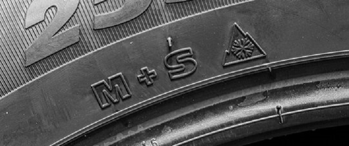 Symboles 3PMSF et M+S : signification sur pneu hiver et pneu 4 saisons