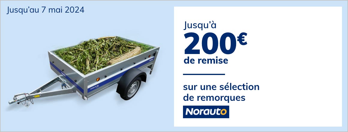 Remorque, remorque voiture pas cher - Norauto