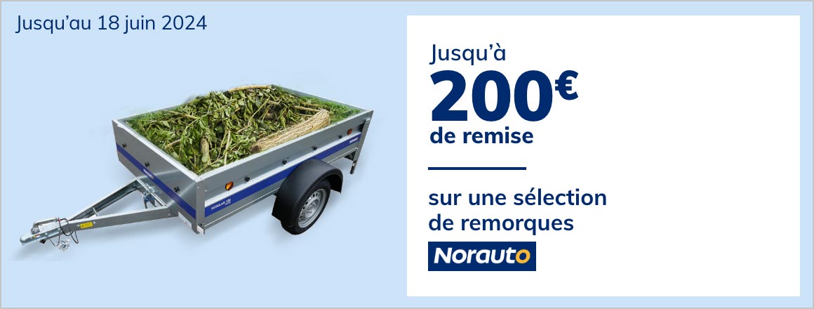 Remorque, remorque voiture pas cher - Norauto
